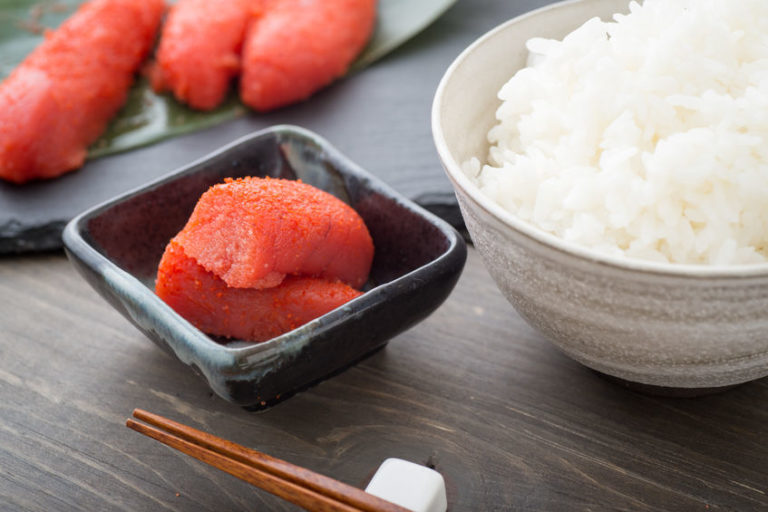 mentaiko, spicy cod roe, on rice – Airbare go票機